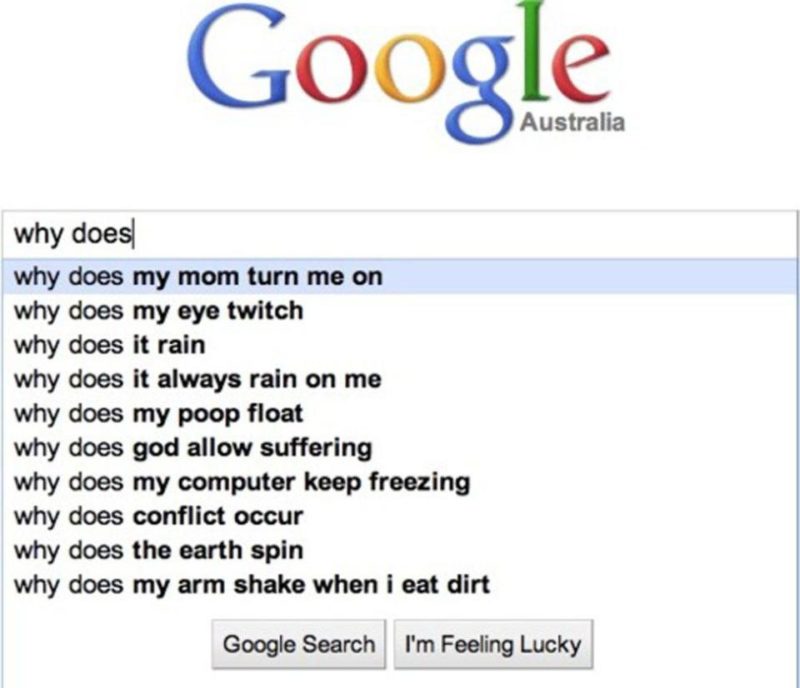 Top 20 weird google search suggestions you should definitely try