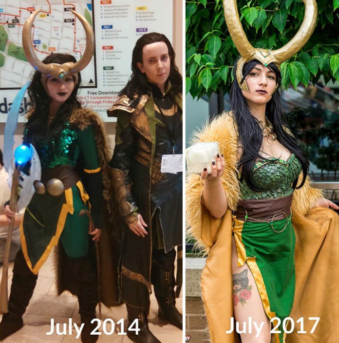 Custom cosplay costumes reveal how they evolved from way back then