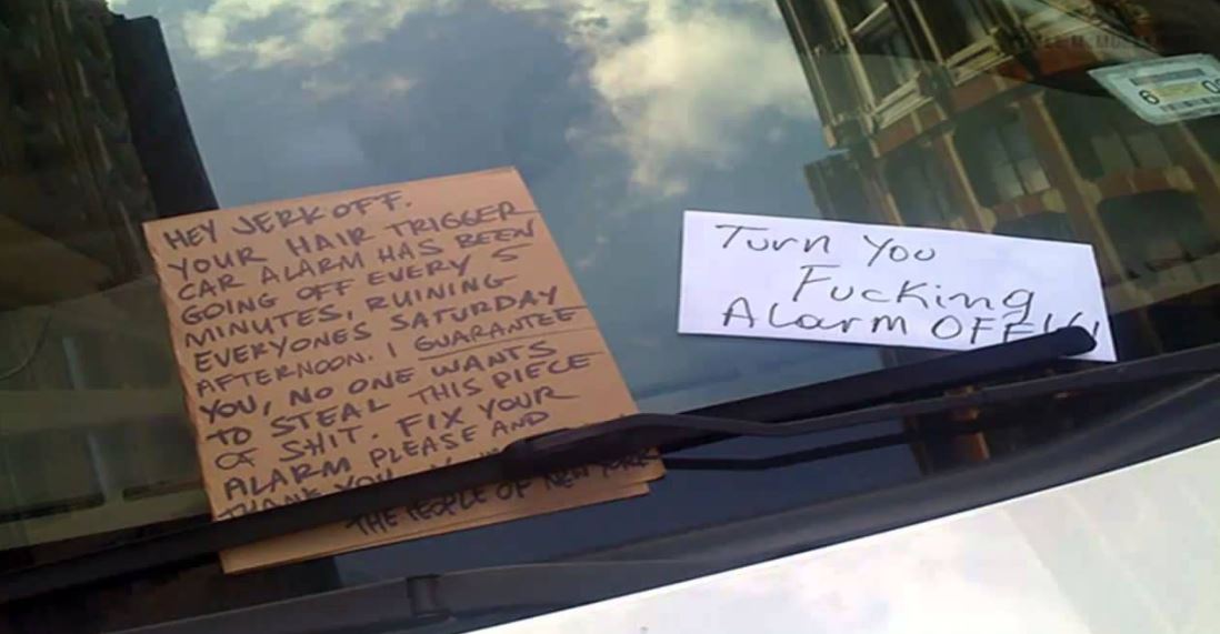 30 funny windshield notes left intentionally for the bad drivers