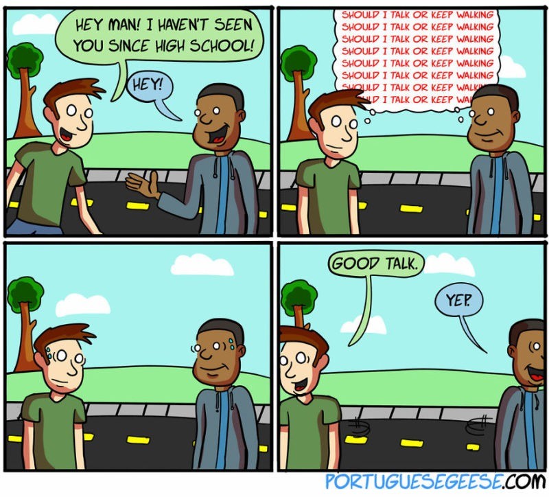 21 So Funny And Socially Awkward Comics by Portugese Geese