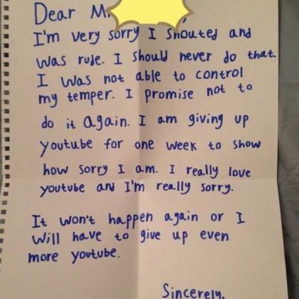 Say sorry with a funny apology letter to your girlfriend