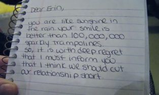 20 hilarious breakup notes couples have used to separate