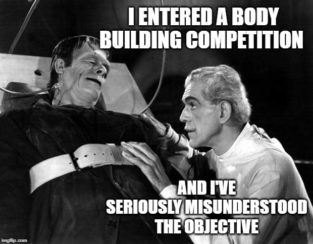 Frankenstein meme: Laugh at the Scary Monster-He is really funny