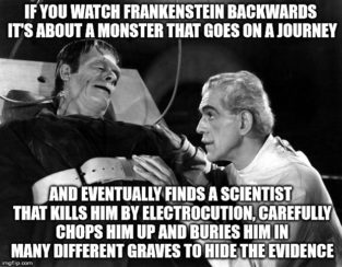 Frankenstein meme: Laugh at the Scary Monster-He is really funny