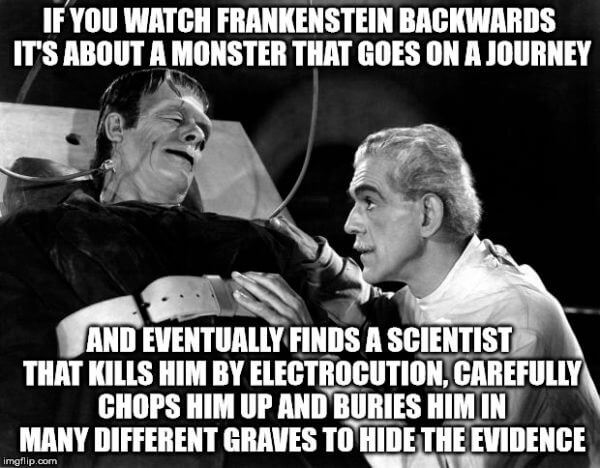 Frankenstein meme: Laugh at the Scary Monster-He is really funny